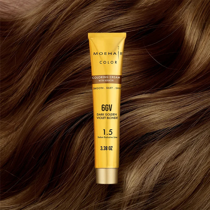 3.38 Oz - 6GV - Golden Violet Blonde Hair Color - Permanent | Paraben ...